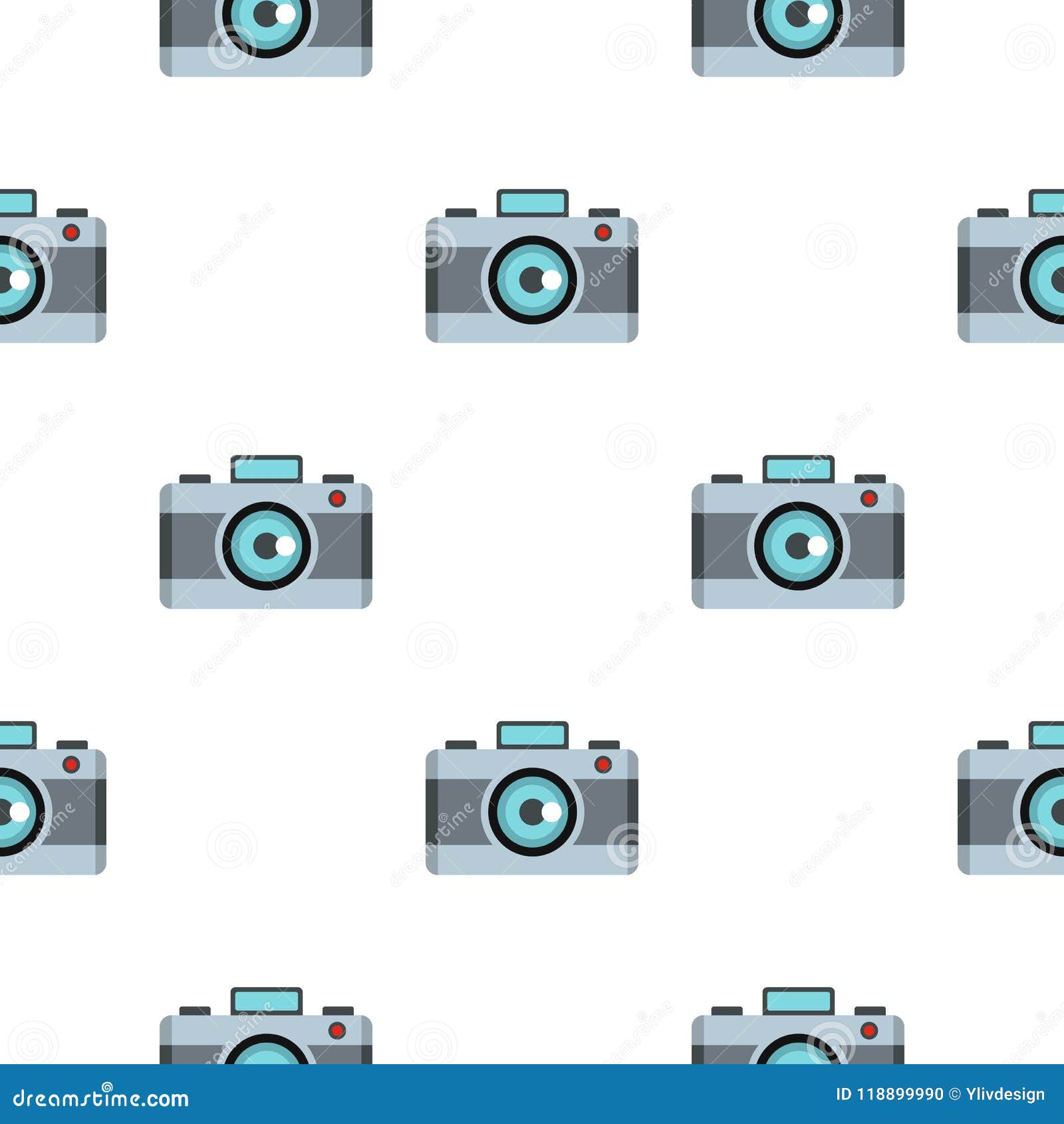 Photo camera pattern flat stock vector. Illustration of equipment ...