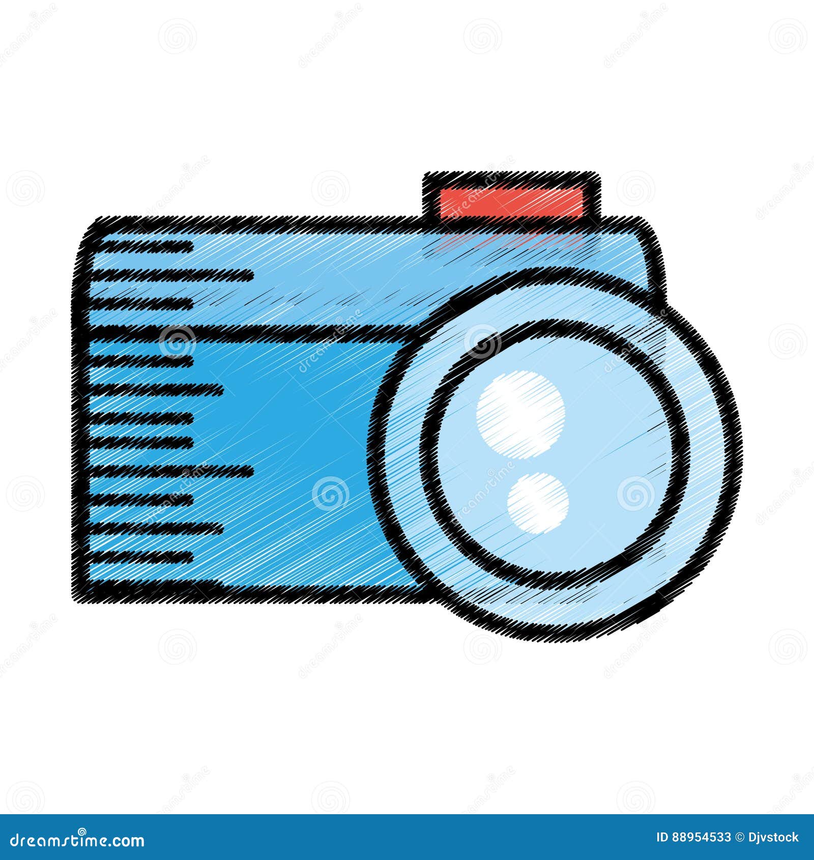 Photo Camera Picture Sketch Stock Illustration - Illustration of camera ...