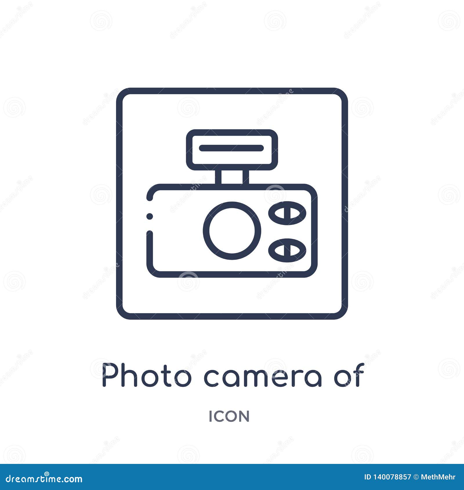 Photo Camera of Rounded Square Shape Icon from Tools and Utensils ...