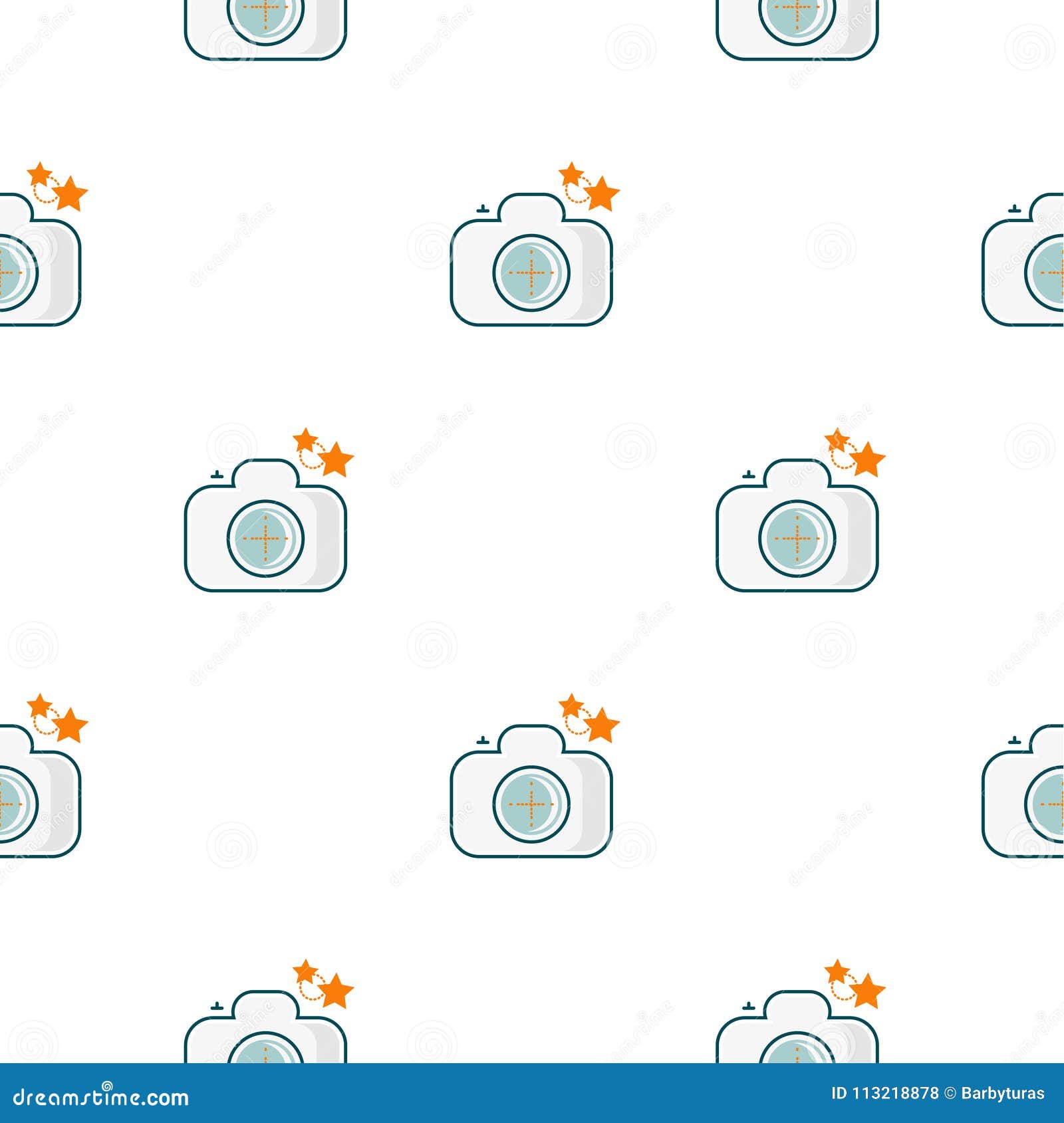 Photo Camera Seamless Pattern Stock Vector - Illustration of ...