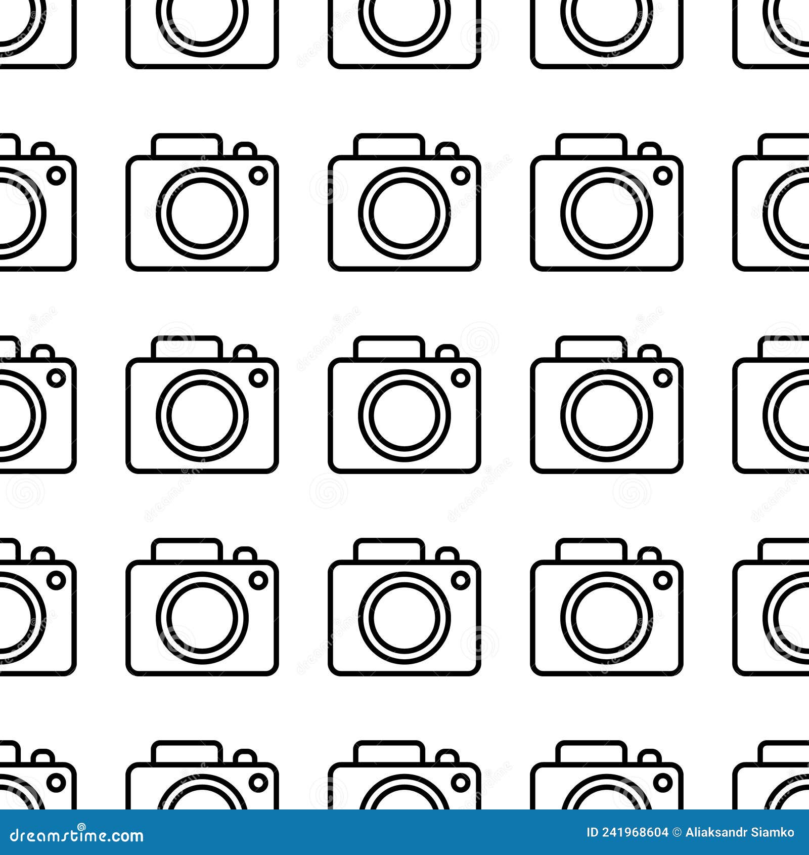 Photo Camera Seamless Pattern Vector Illustration Stock Vector ...