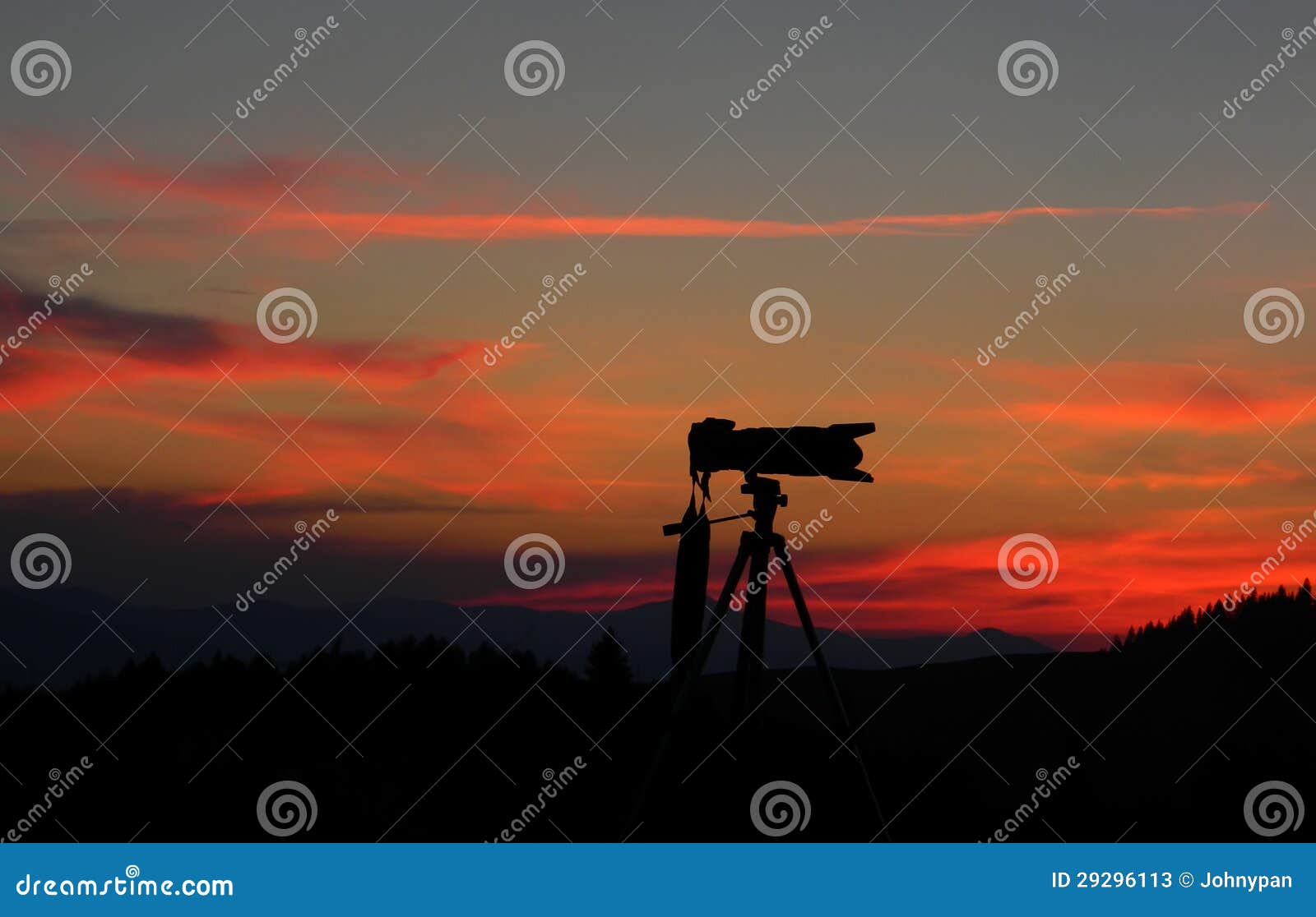 Photo camera at sunset stock image. Image of sunset, black - 29296113