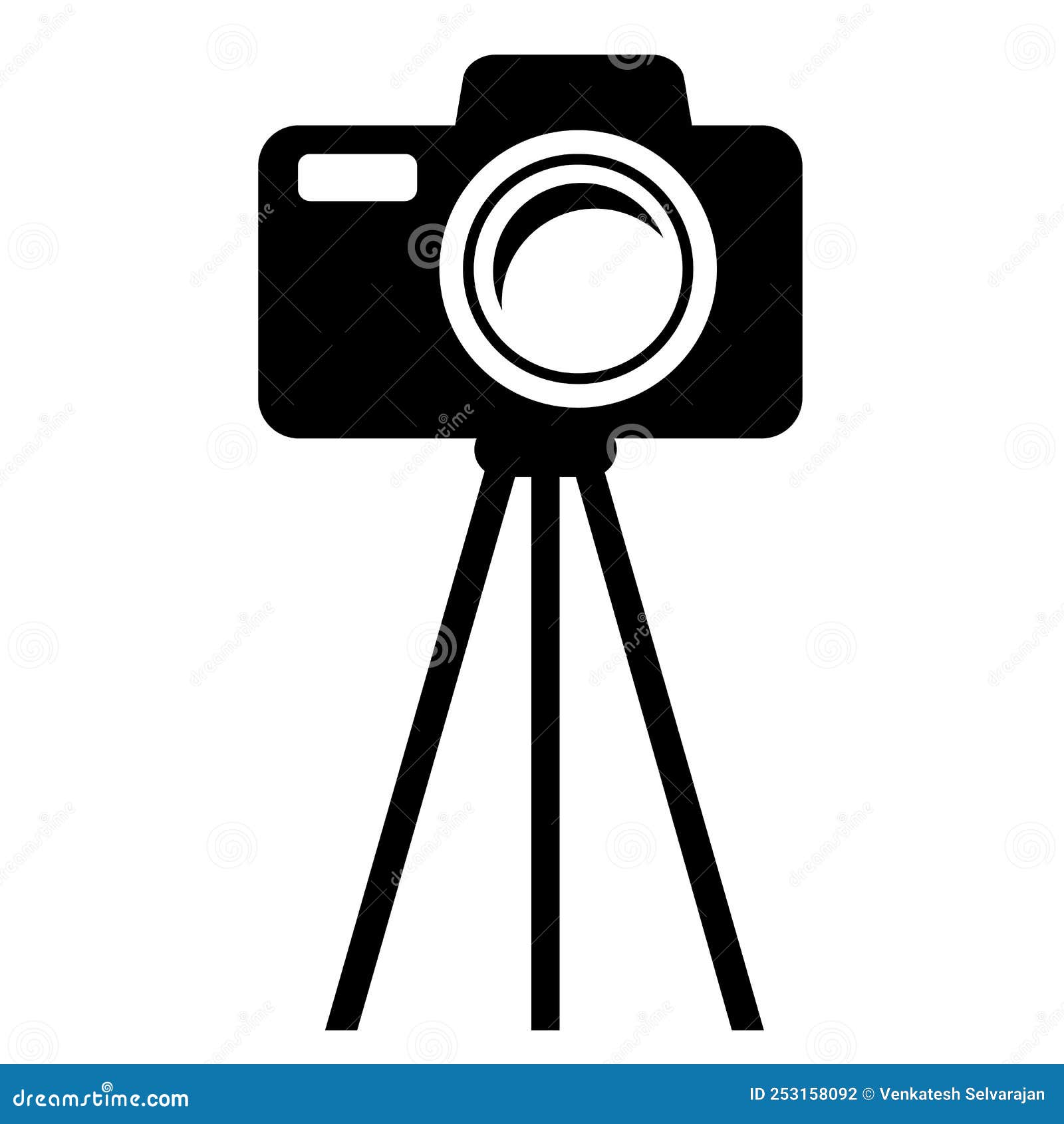 Photo Camera and Tripod Vector Illustration Stock Vector - Illustration ...