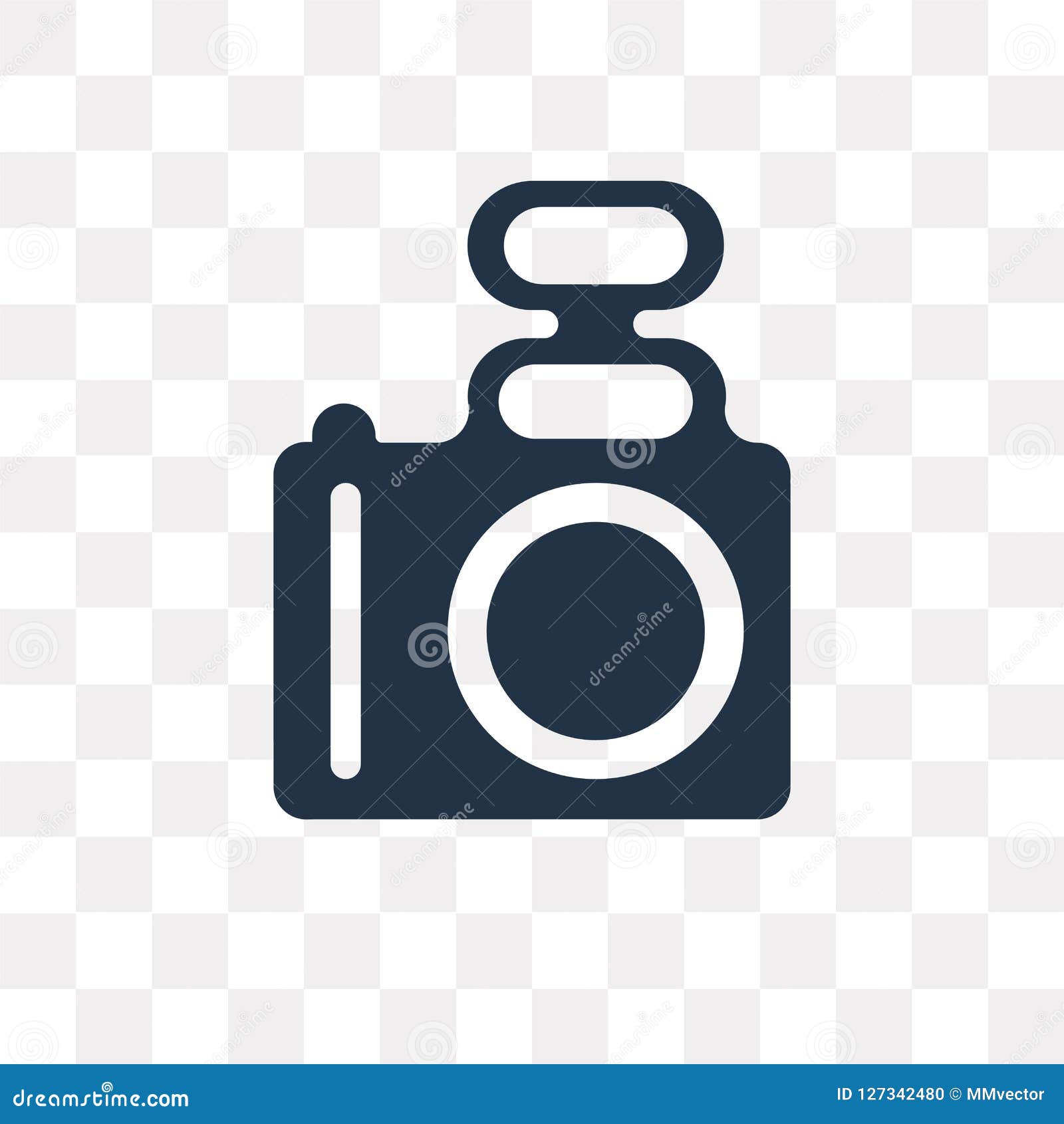 Photo Camera Vector Icon Isolated on Transparent Background, Photo ...