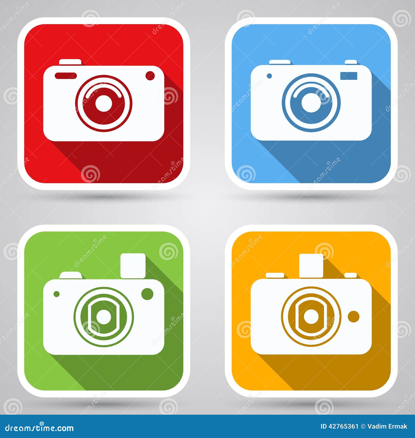 Photo camera vector icons stock vector. Illustration of style - 42765361