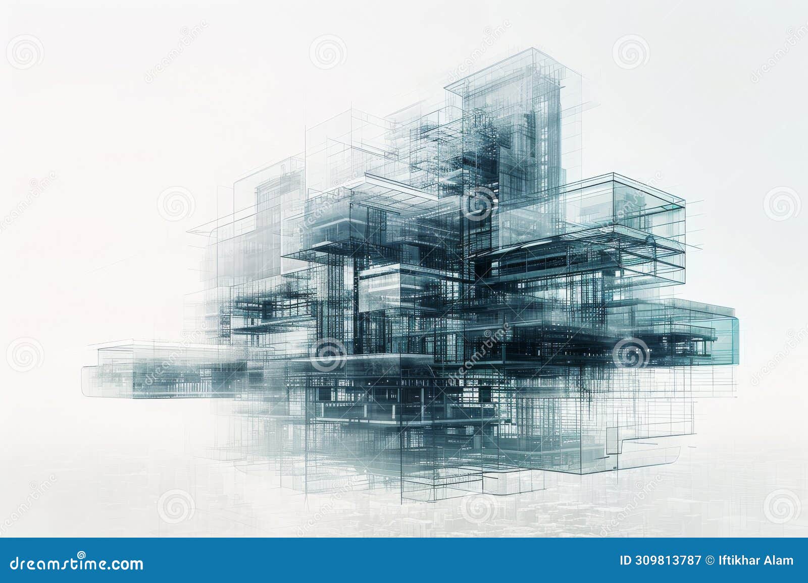 This Photo Captures an Abstract Image of a Building Featuring a ...