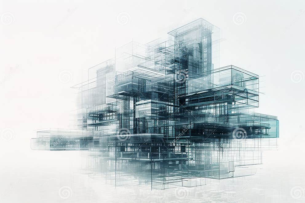 This Photo Captures an Abstract Image of a Building Featuring a ...