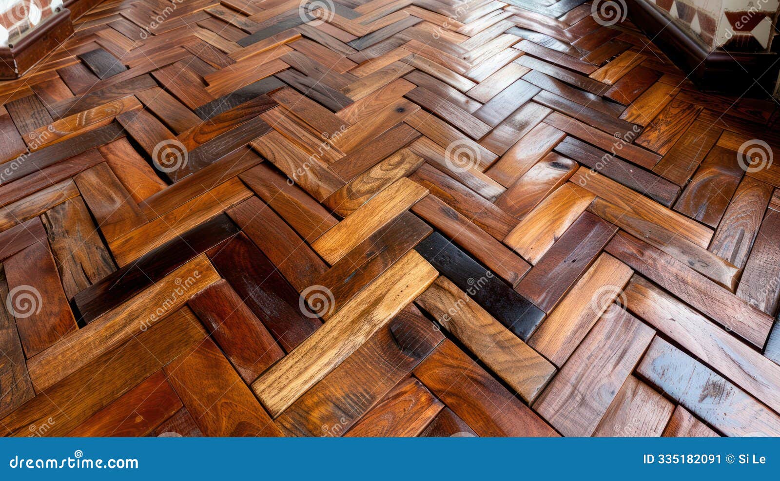 Top View of Bright Wood Flooring: Solid Wood, Parquet, Laminate ...