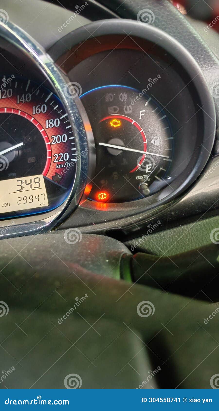 Photo of the Car& X27;s Speedometer when it is Turned on while it is ...