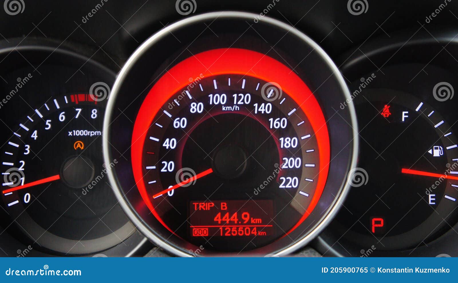 Photo of the Car Speedometer, Dashboard Inside the Car Stock Image ...
