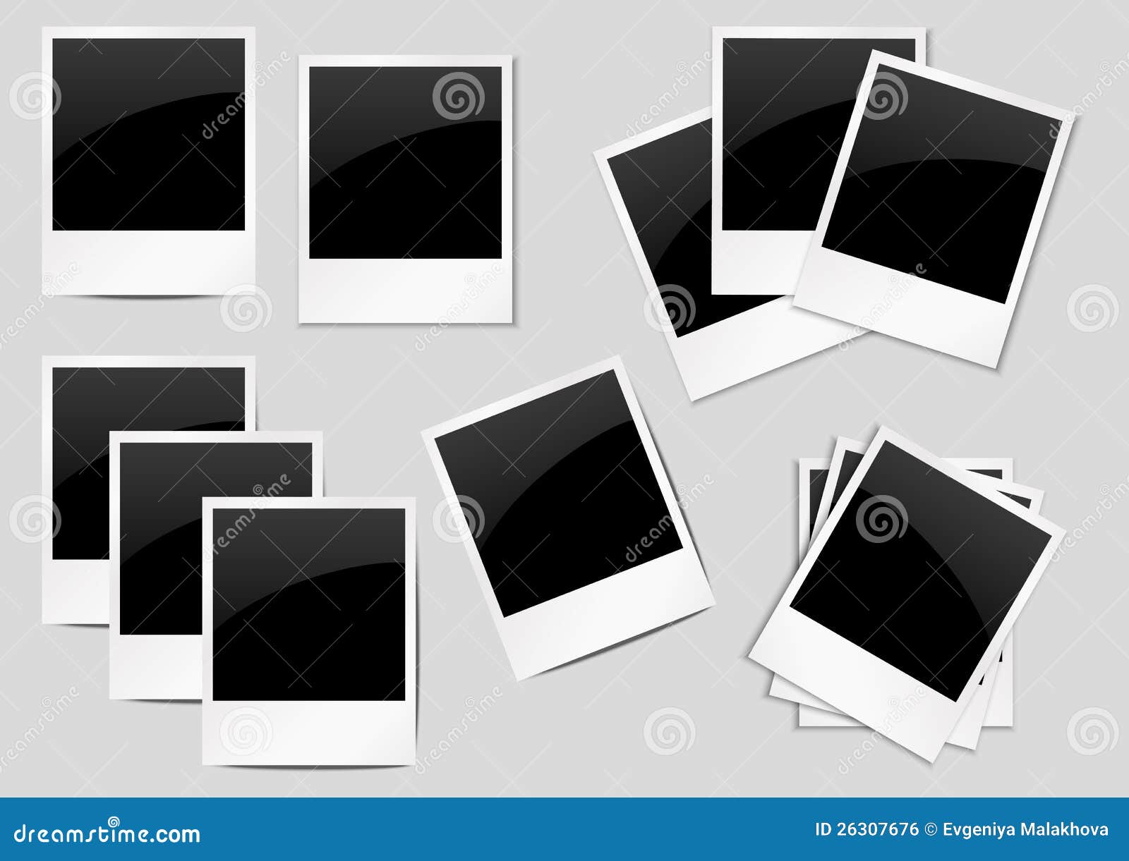 Photo cards stock vector. Illustration of photograph - 26307676