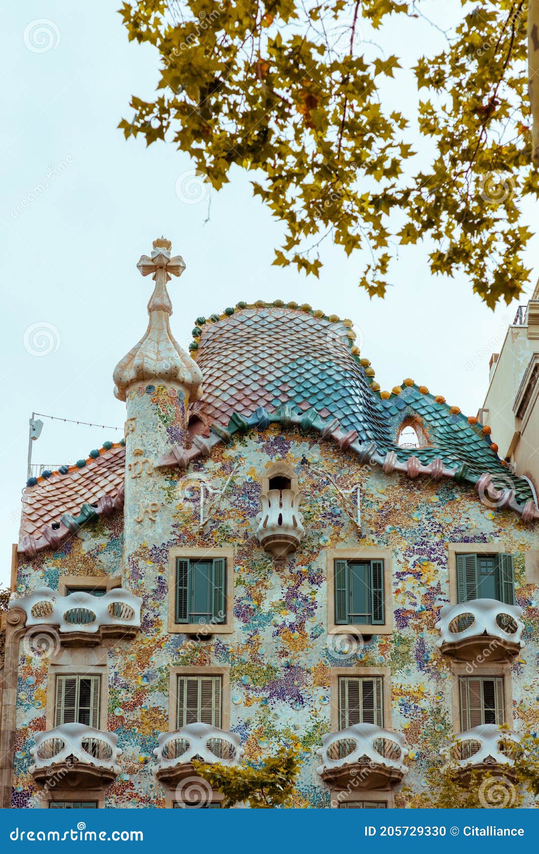 Photo with Casa Batllo in Barcelona, Spain Editorial Image - Image of ...