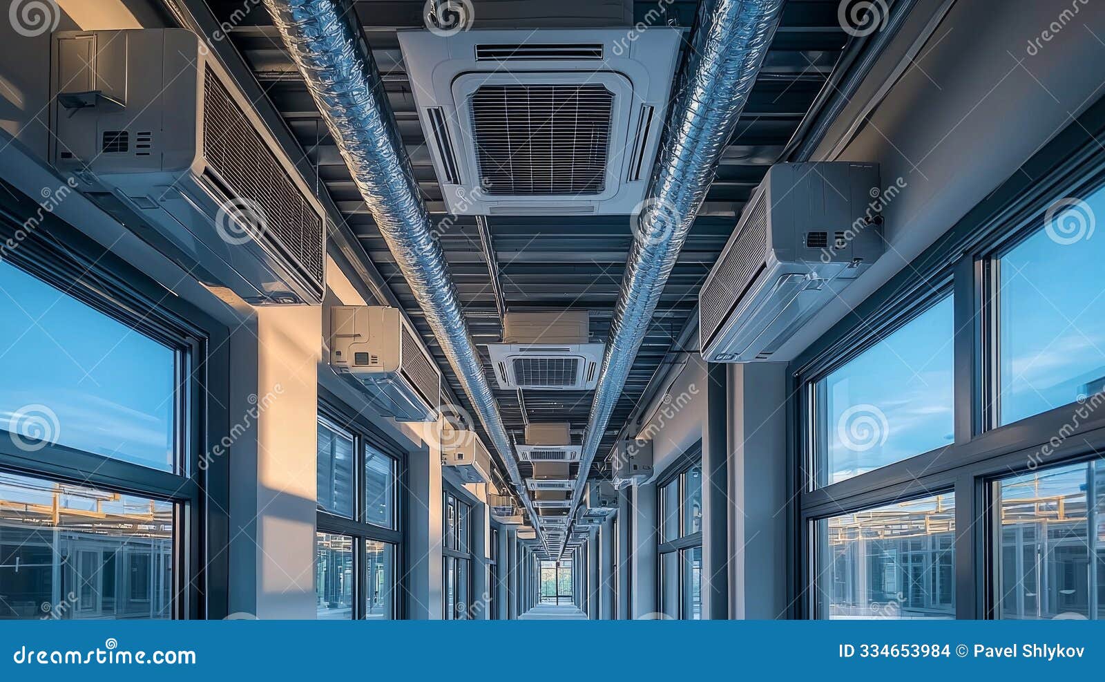 Photo of the Cassette AC Ceiling Installation, Cassette Air Conditioner ...