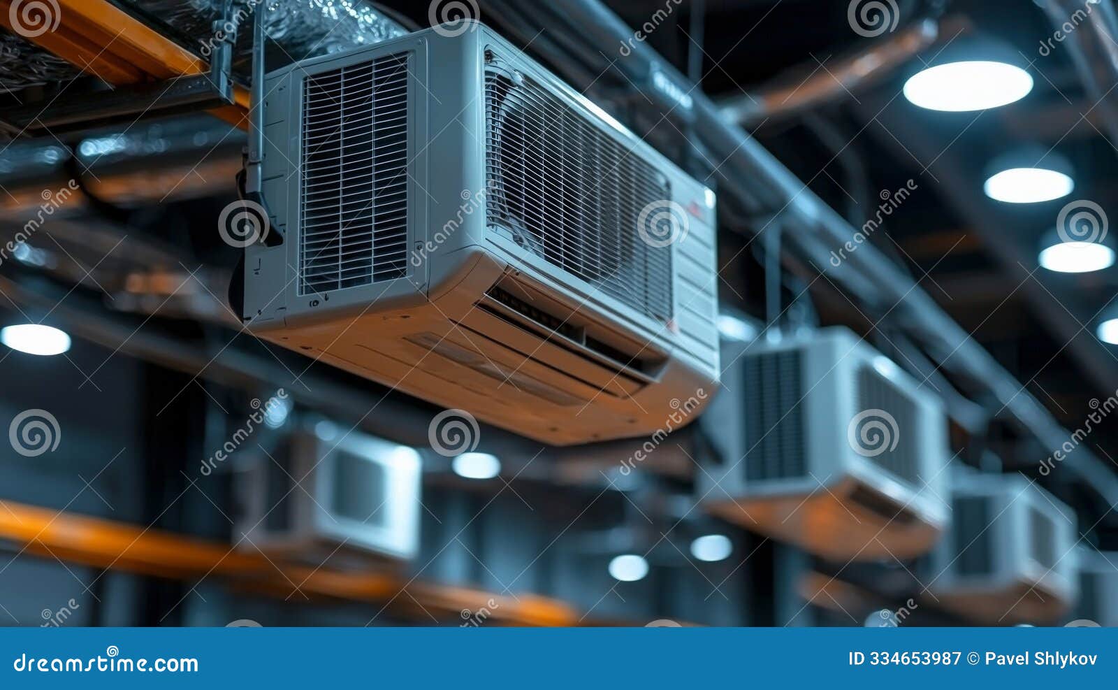 Photo of the Cassette AC Ceiling Installation, Cassette Air Conditioner ...