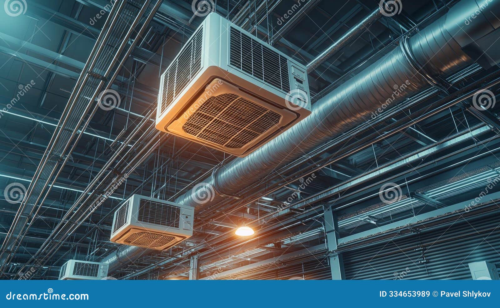 Photo of the Cassette AC Ceiling Installation, Cassette Air Conditioner ...