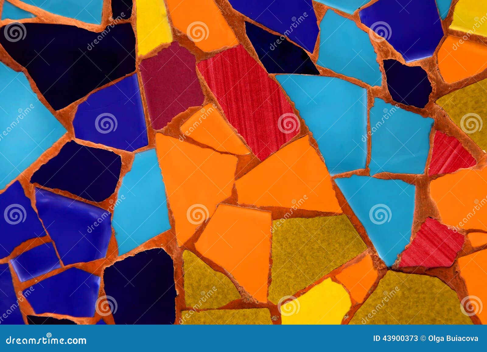 Photo of Ceramic Mosaic Pattern Made in the Summer Time in Spain Stock ...