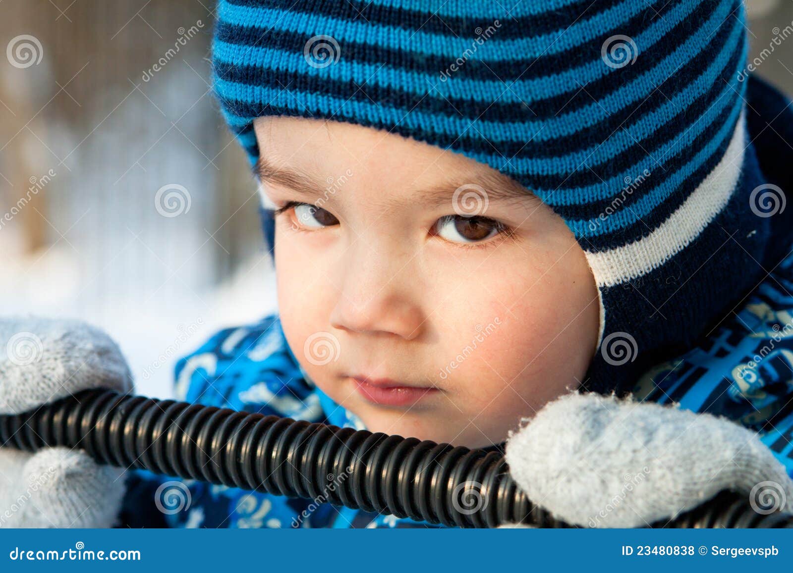 Photo of the Child in the Header Stock Photo - Image of clothing, eyes ...