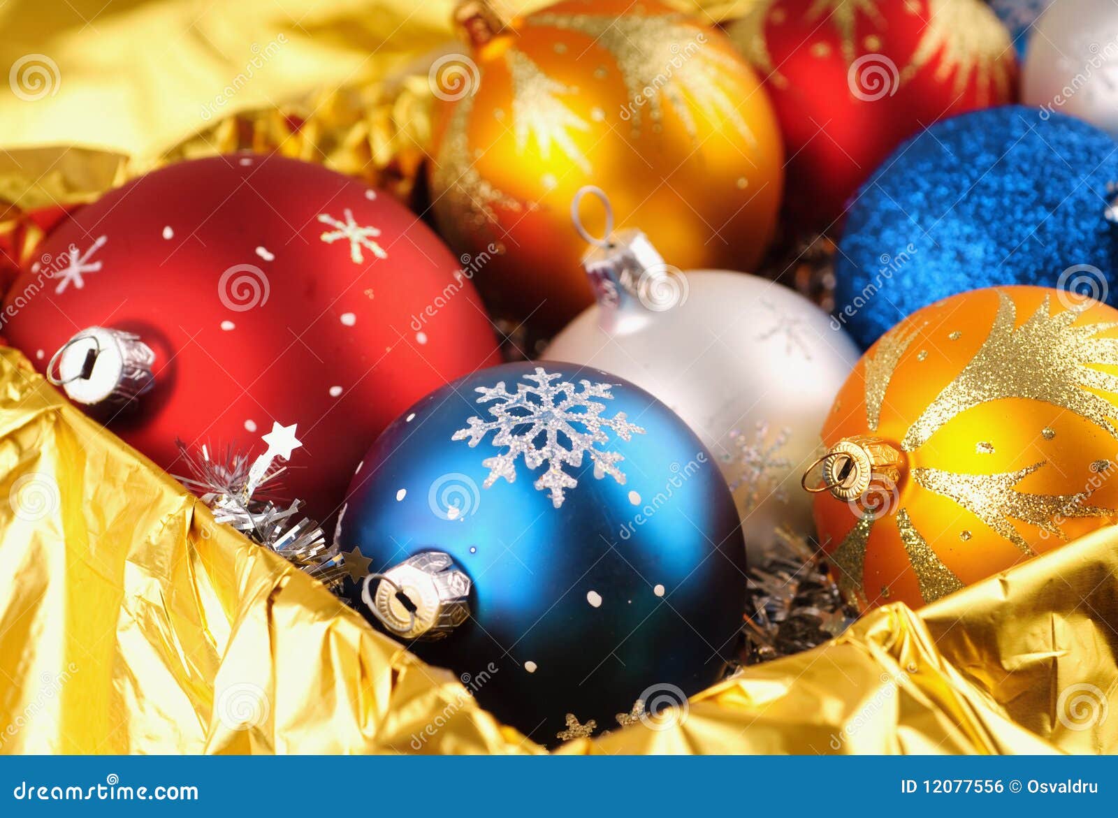 Photo of Christmas balls stock photo. Image of ball, open - 12077556