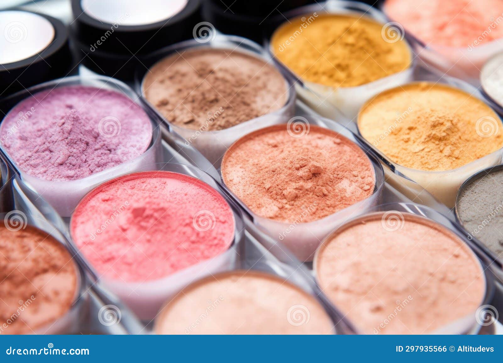 Photo of a Clean Eyeshadow Pressing Workshop Stock Photo - Image of ...