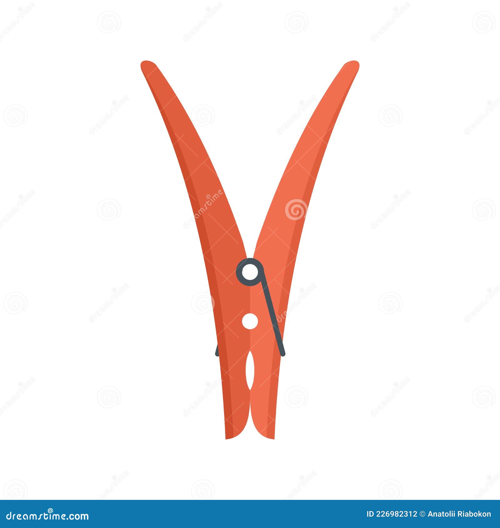 Photo Clothes Pin Icon Flat Isolated Vector Stock Vector - Illustration ...