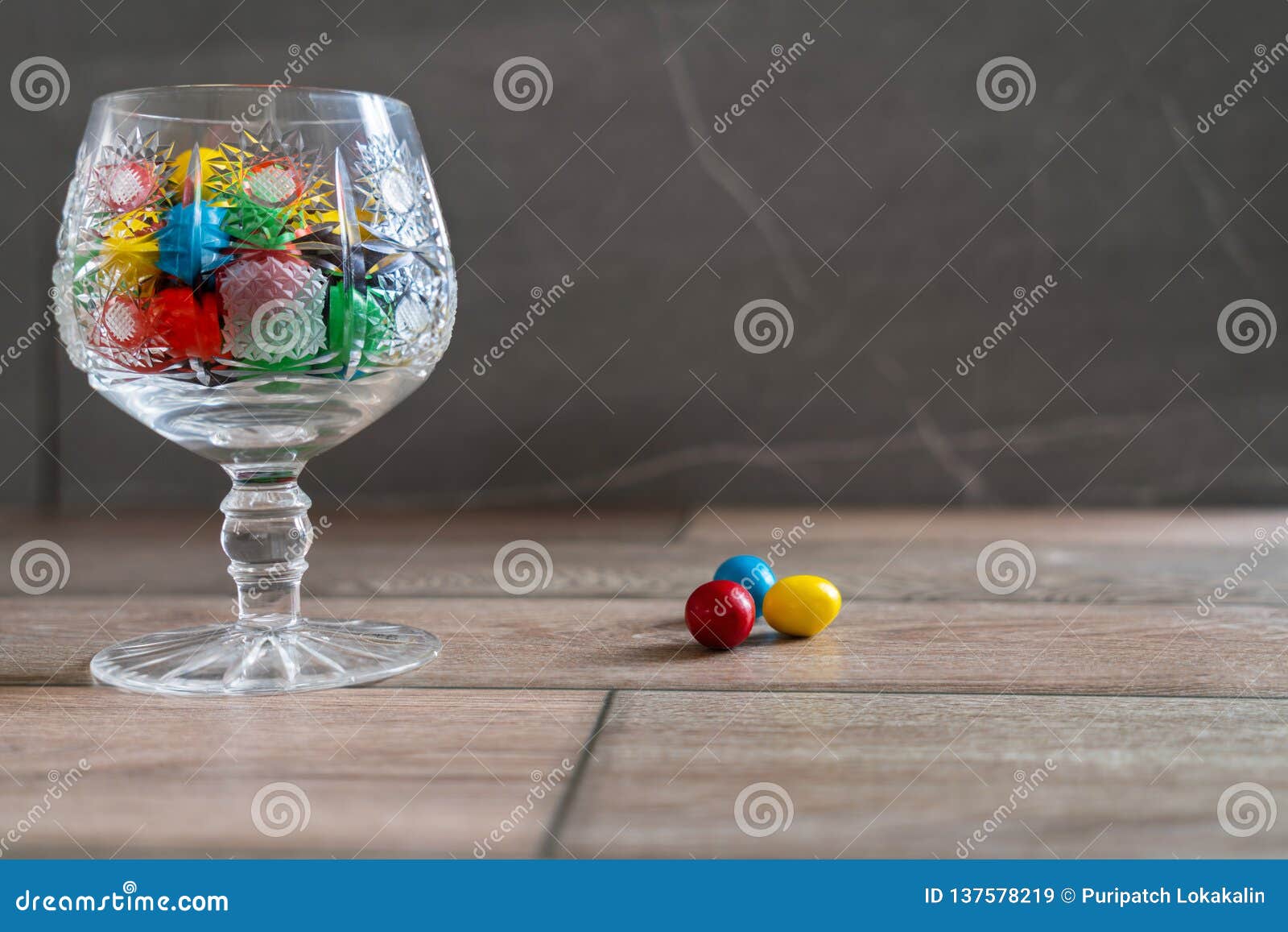 Coated Chocolate in Brandy Glass. Stock Image - Image of wooden, brandy ...