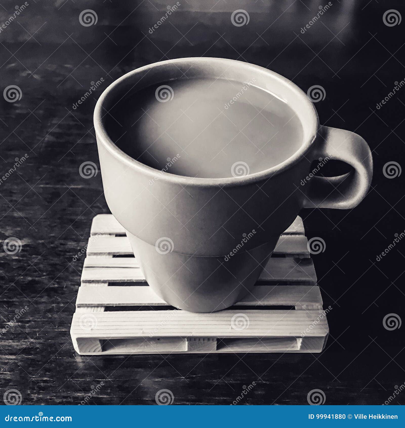 Coffee on pallet stock photo. Image of morning, sweet - 99941880