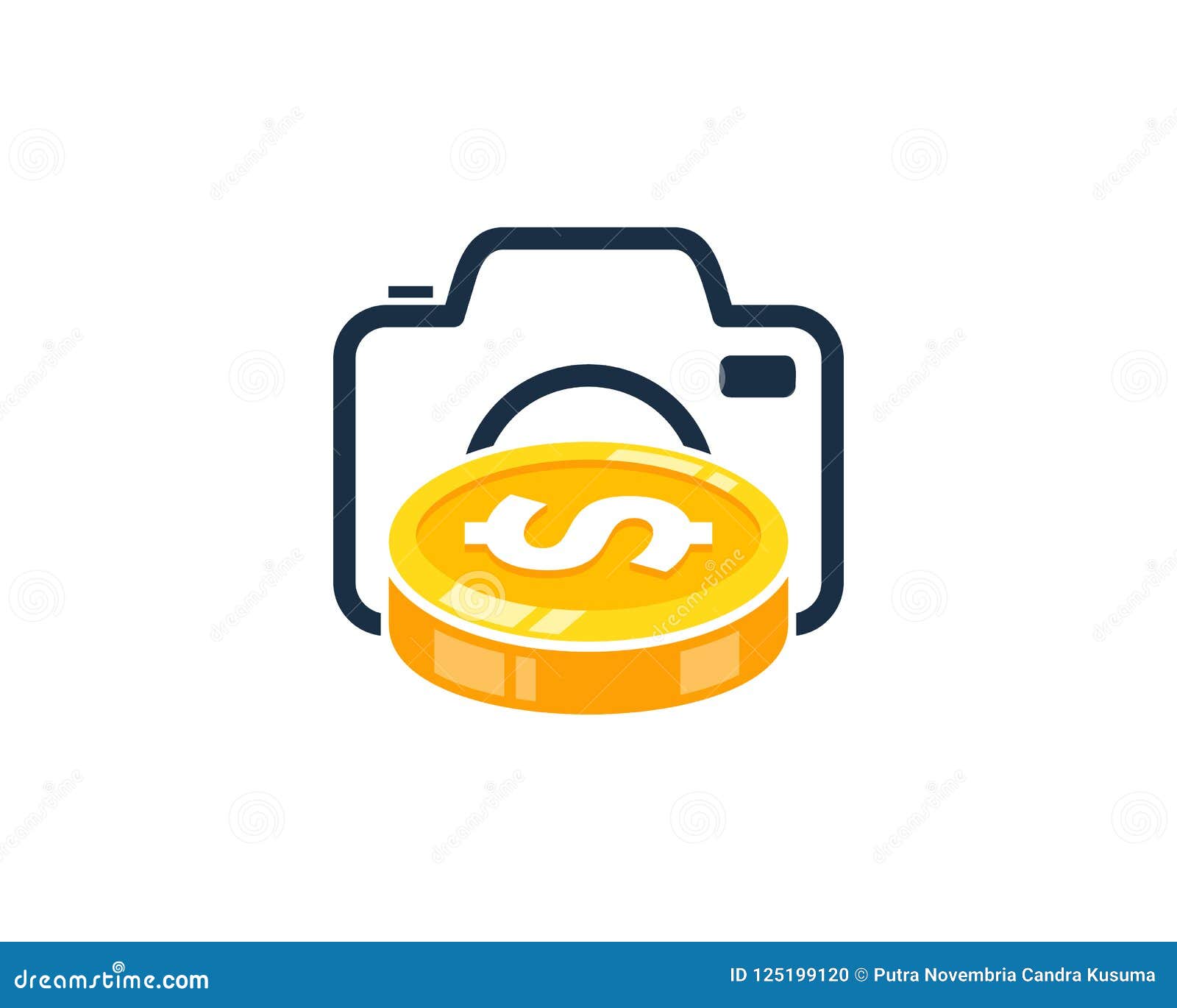 Photo Coin Logo Icon Design Stock Vector - Illustration of abstract ...