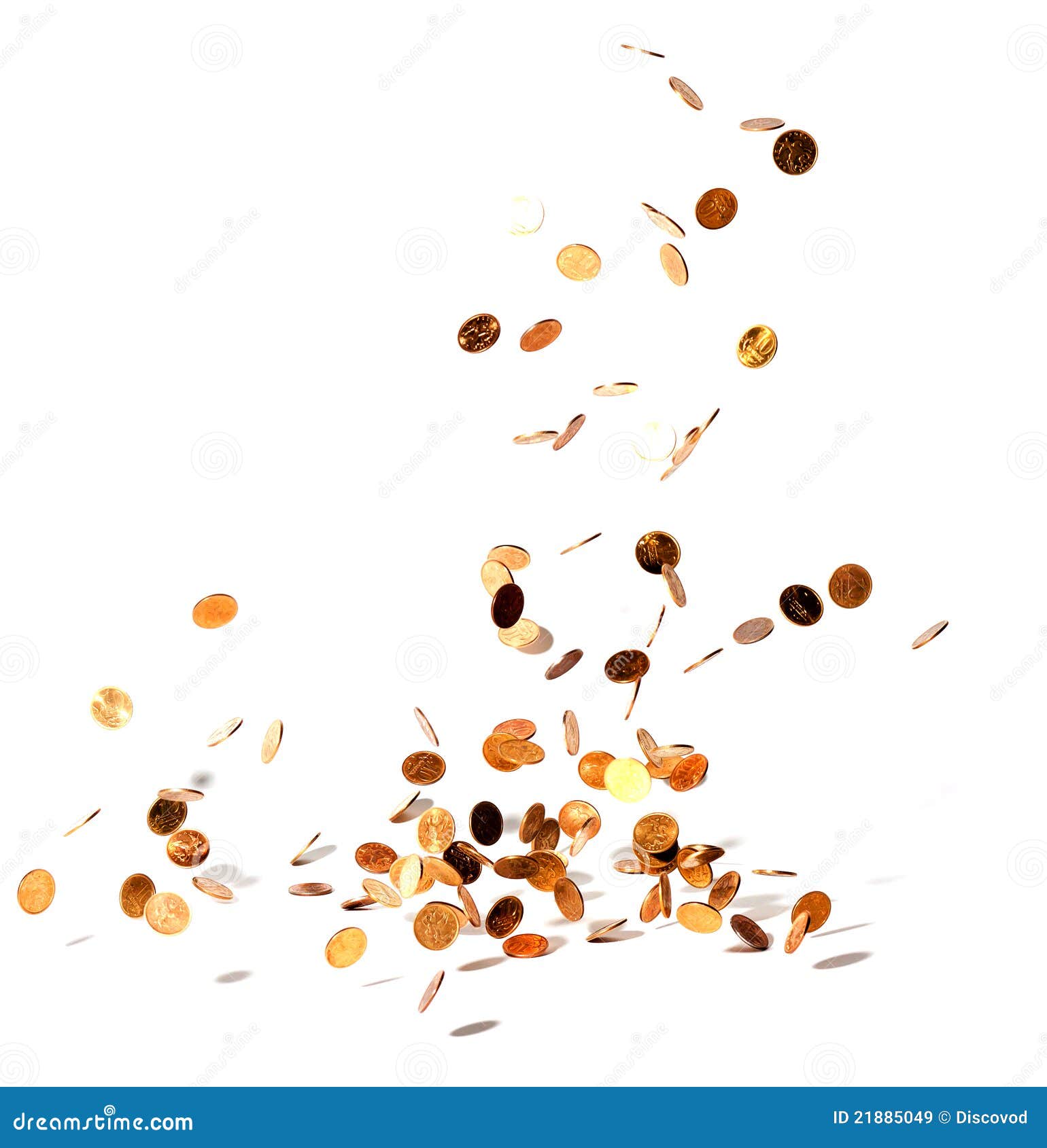 Photo of coins falling stock image. Image of treasure - 21885049