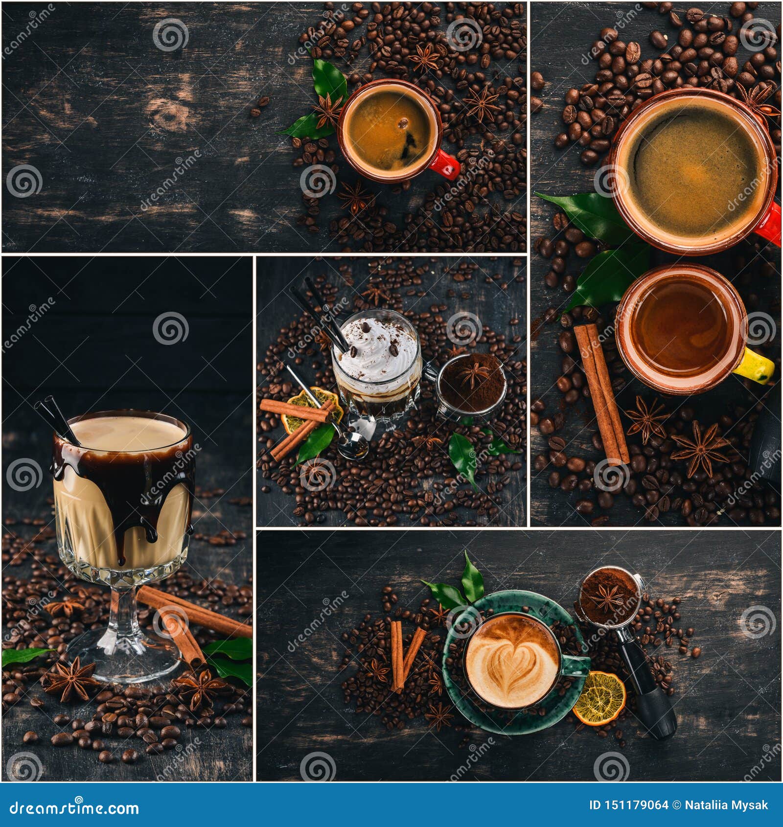 Collage Of Coffee And Chocolates Royalty-Free Stock Photo ...