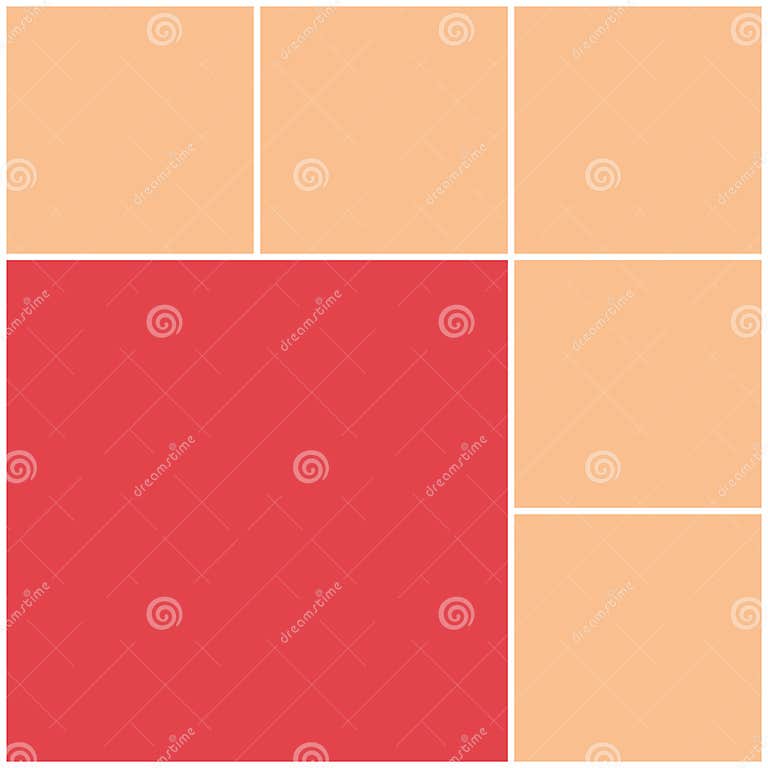 Photo Collage Pattern. White Frames, Colored Pattern Stock Vector ...