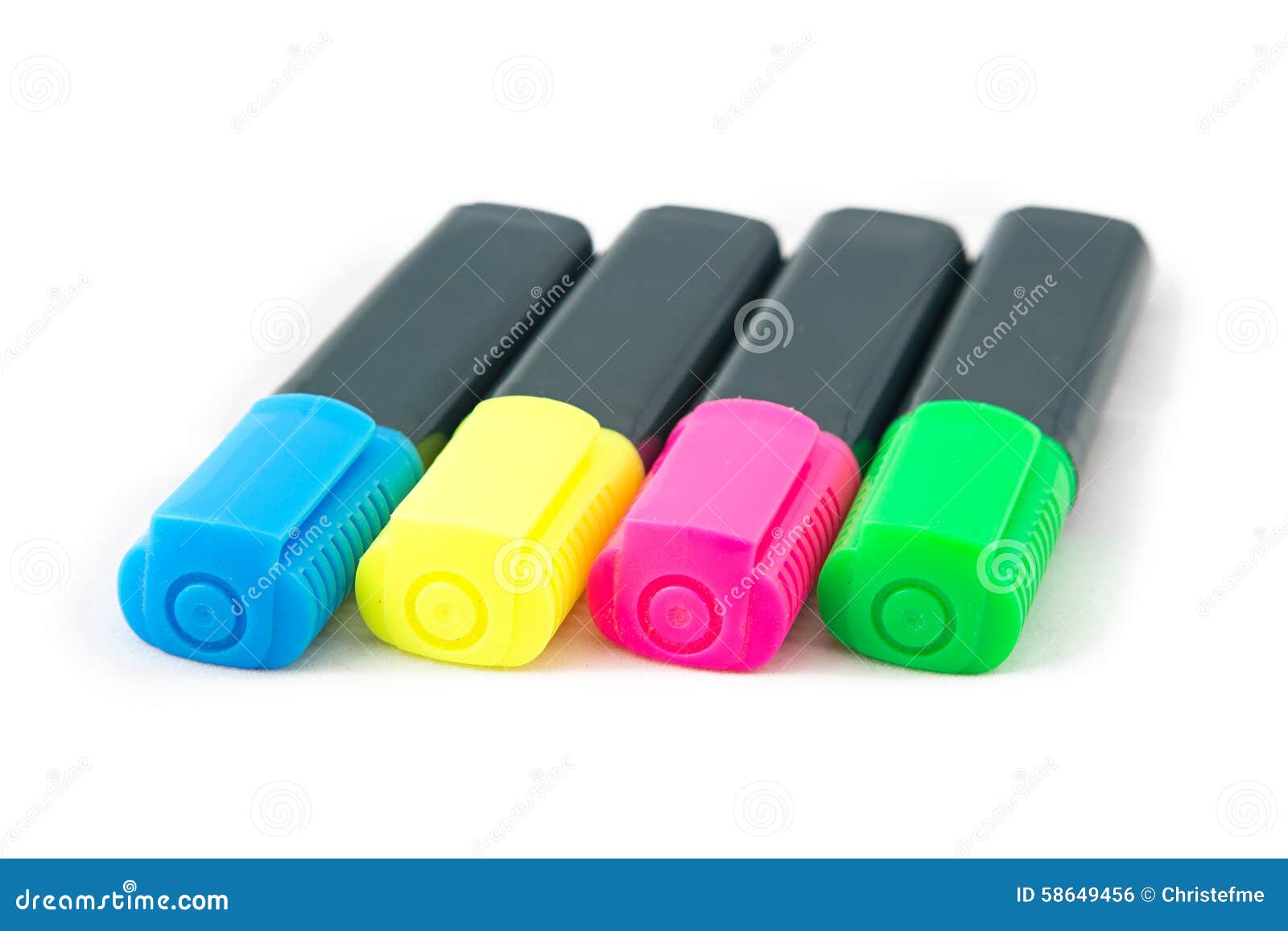 Photo of Colour Highlighters Stock Photo - Image of office, highlighter ...