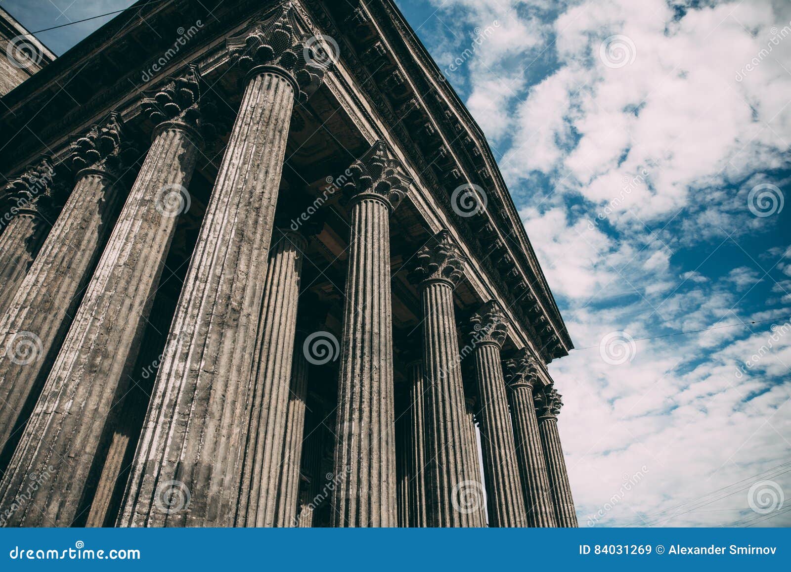 Photo of Composite Greek Style Columns Stock Image - Image of capital ...