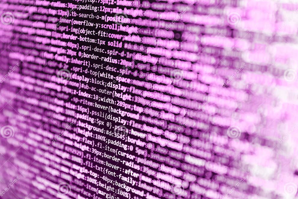 Photo of Computer Digital Background. Matrix Byte of Binary Data Rian Code Running Abstract ...