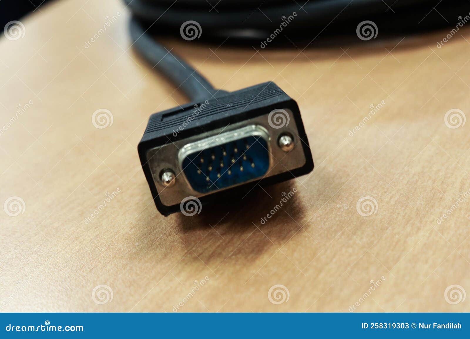 Photo Connector Cable or Often Called a VGA Cable, To Connect a ...