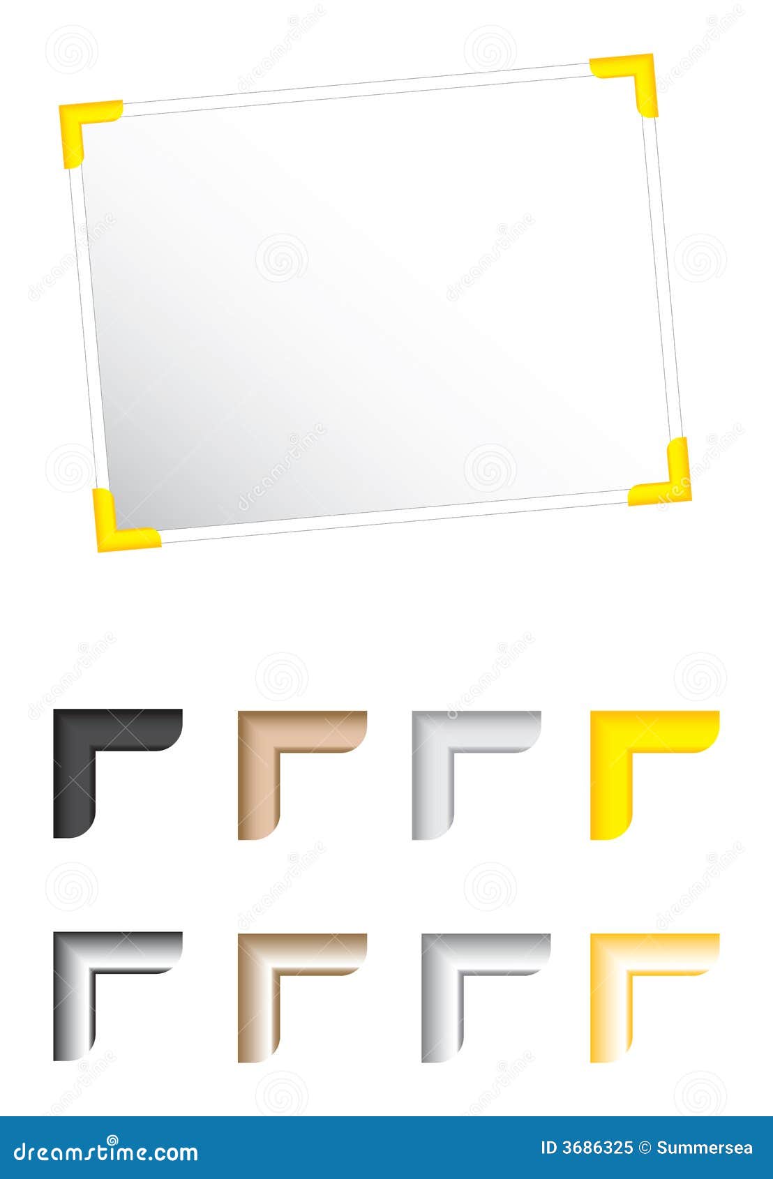 Photo Corners Sizes | CartoonDealer.com #9673944