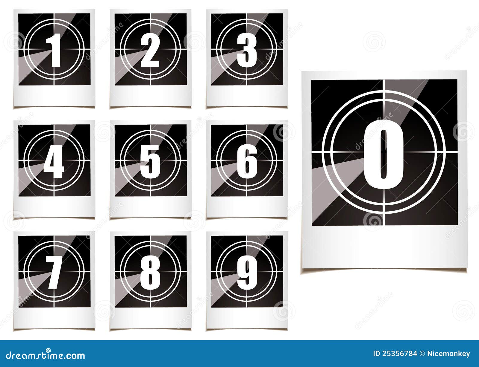 Photo countdown stock illustration. Illustration of counter - 25356784
