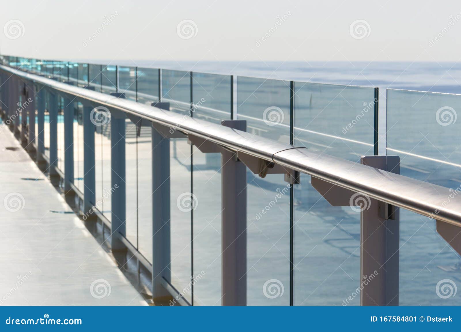 A Photo of the Rail on Cruise Ship Stock Image - Image of ...