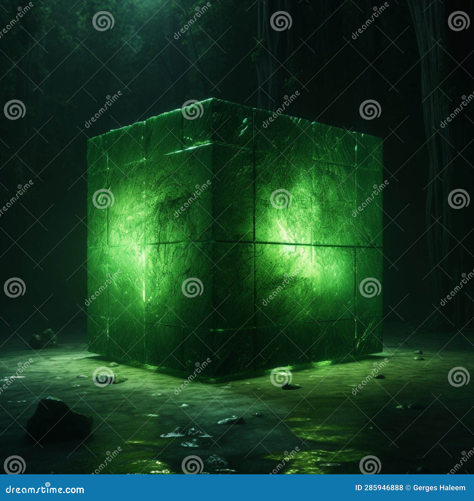 Photo Cube or Box Consists Matrix of Digitsfuturistic Modern ...