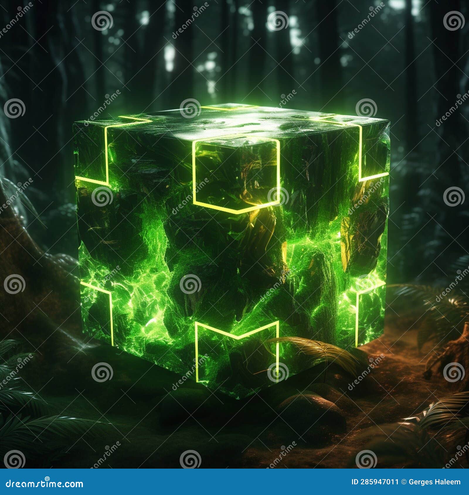 Photo Cube or Box Consists Matrix of Digitsfuturistic Modern ...