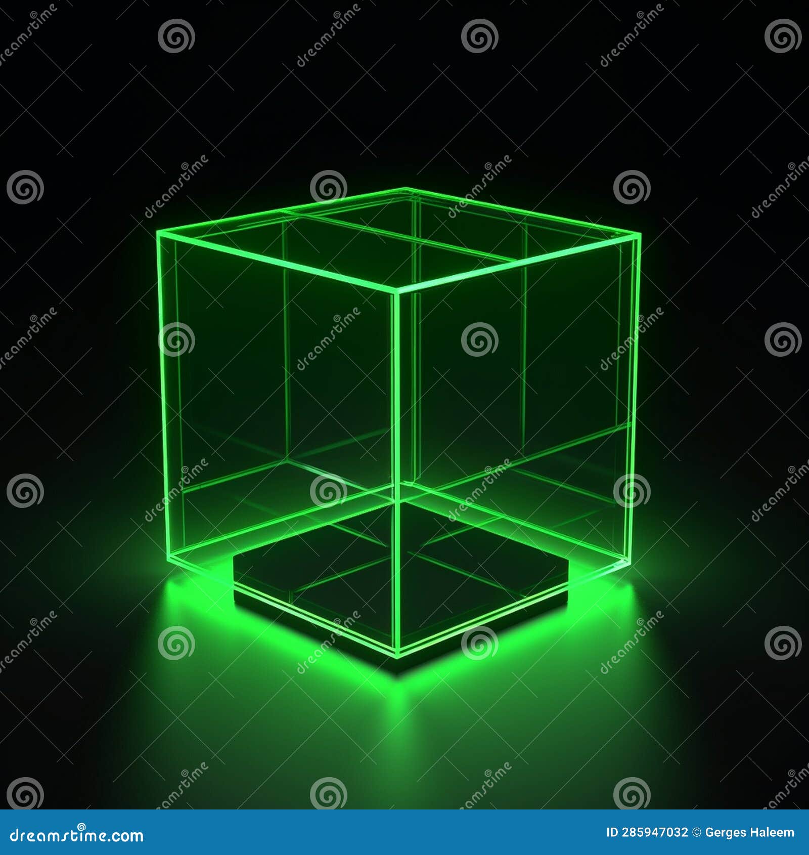 Photo Cube or Box Consists Matrix of Digitsfuturistic Modern ...