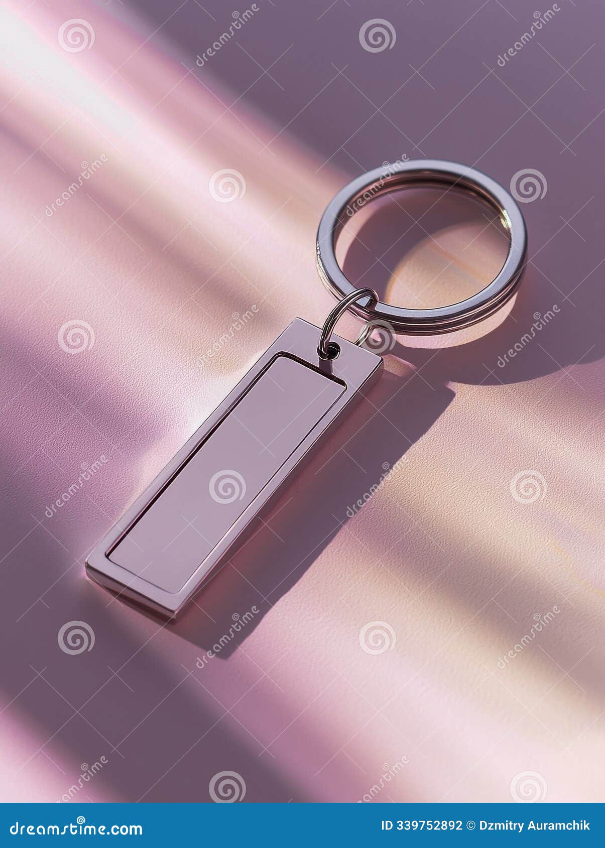 In this Photo, a Customized Tag Sits on a Perfectly Pristine Surface ...