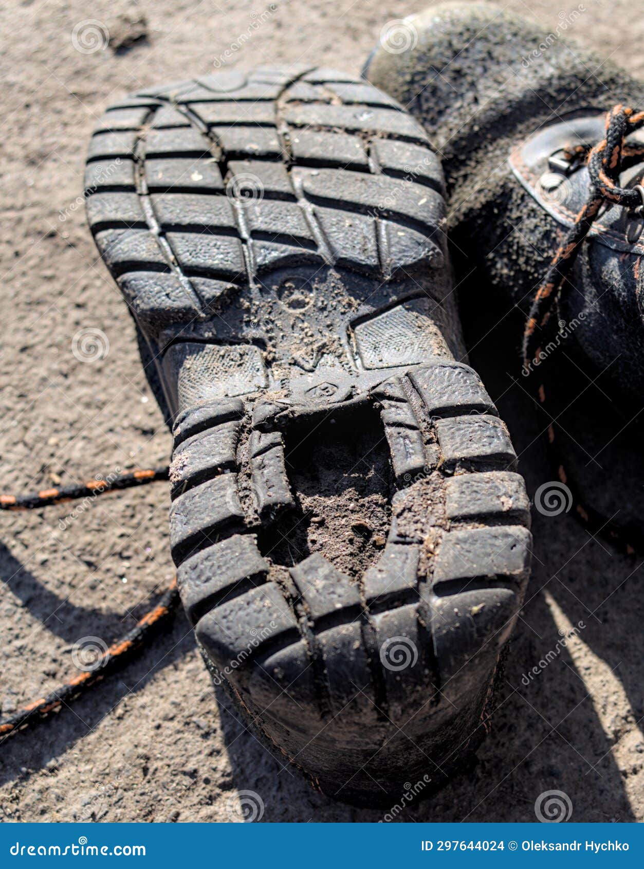 Photo of Damaged Work Boot Sole Stock Photo - Image of fashion, closeup ...