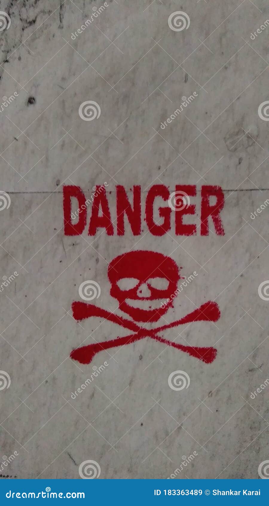 Photo of Danger Symbol for Warning Stock Image - Image of white, cross ...