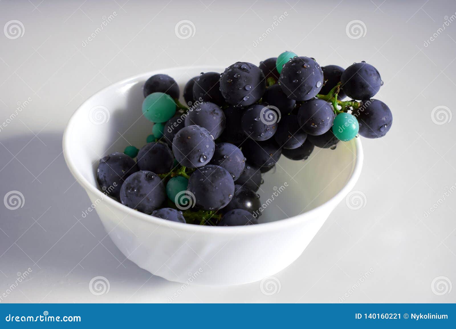 Photo of Dark Violet Grapes in a Cup Stock Image - Image of closeup ...