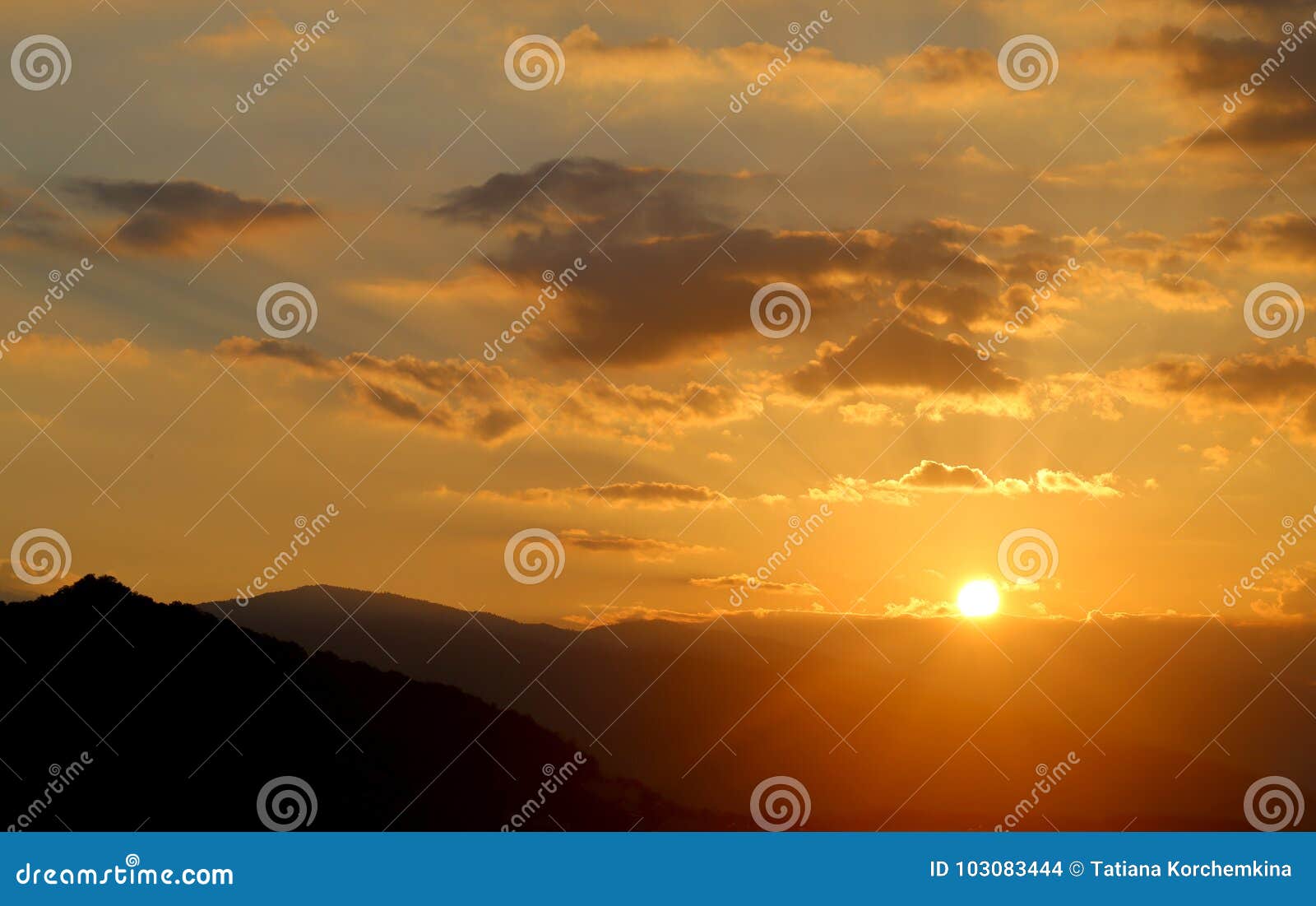 Photo Dawn Bright Over the Mountains Stock Photo - Image of bright ...