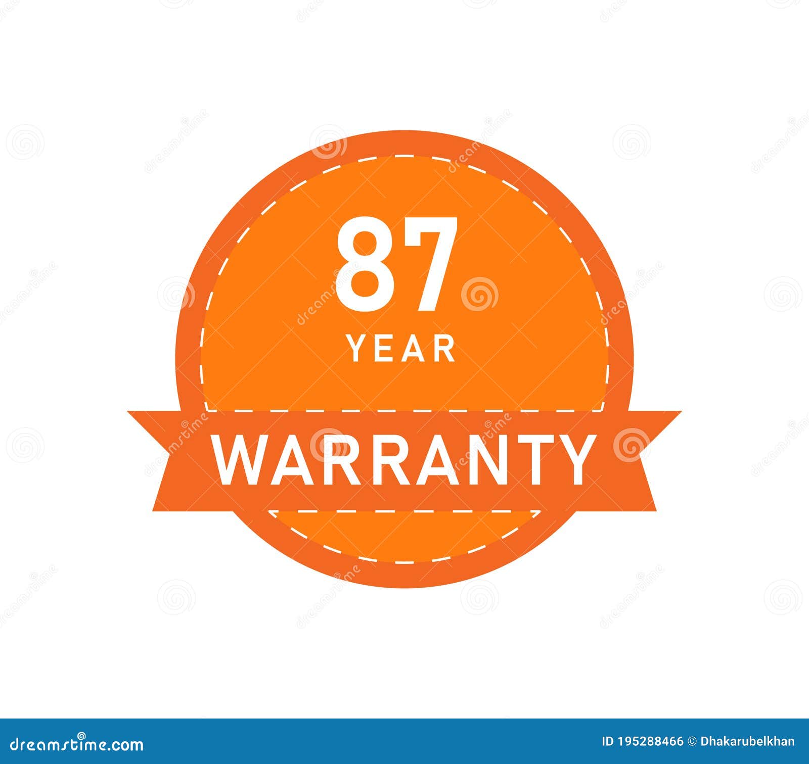 Photo De 87 an Logos De Garantie Illustration de Vecteur - Illustration ...