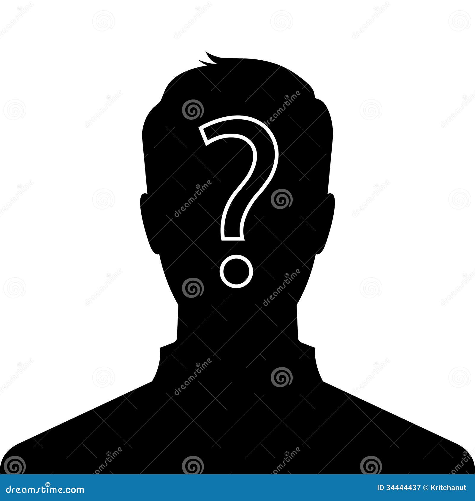 Photo de profil d'homme illustration de vecteur. Illustration du cheveu ...