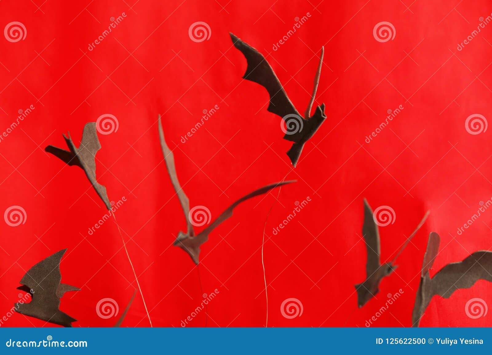 Decorative Bats on a Red Background Stock Photo - Image of holiday ...