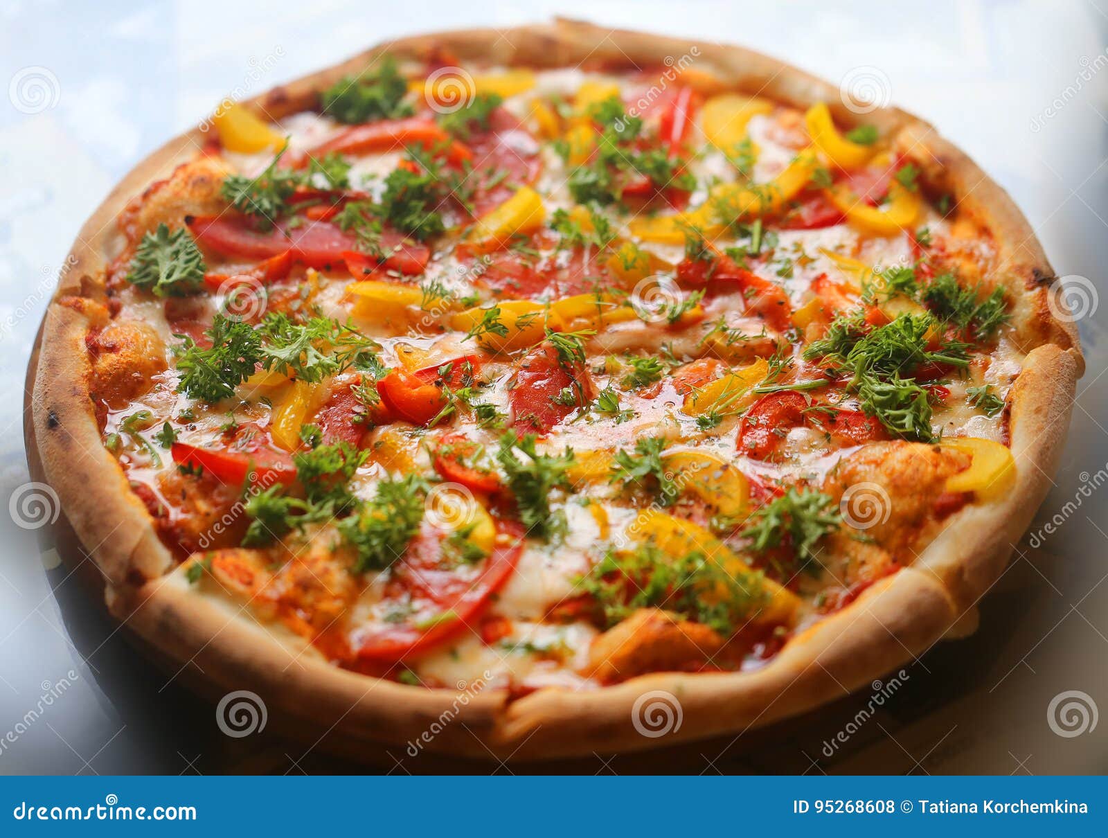 Photo of Delicious Pizza with Cheese Stock Photo - Image of dinner ...