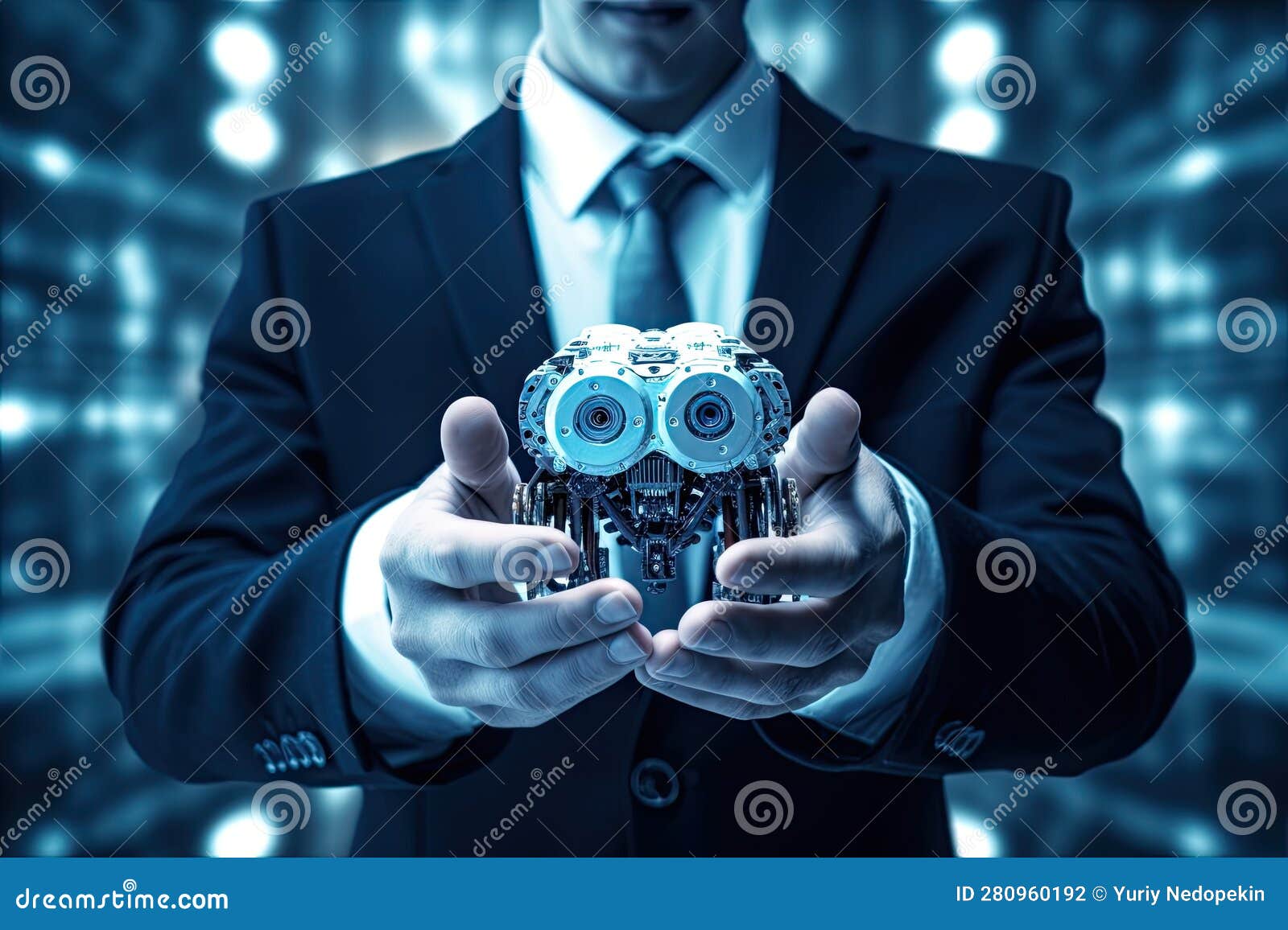 Artificial Intelligence and Machine Learning. Generative AI Stock ...